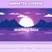 Animated Pixel Art Sunset Screens for Twitch Stream - Etsy