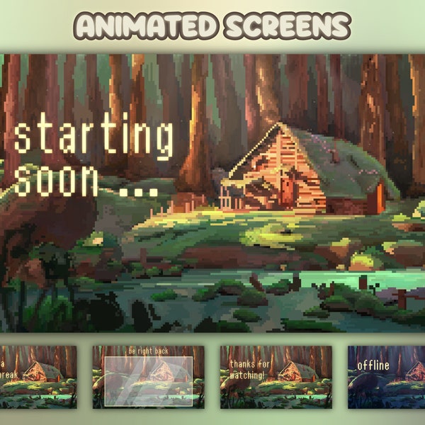 Pixel Art Twitch Overlay - Etsy