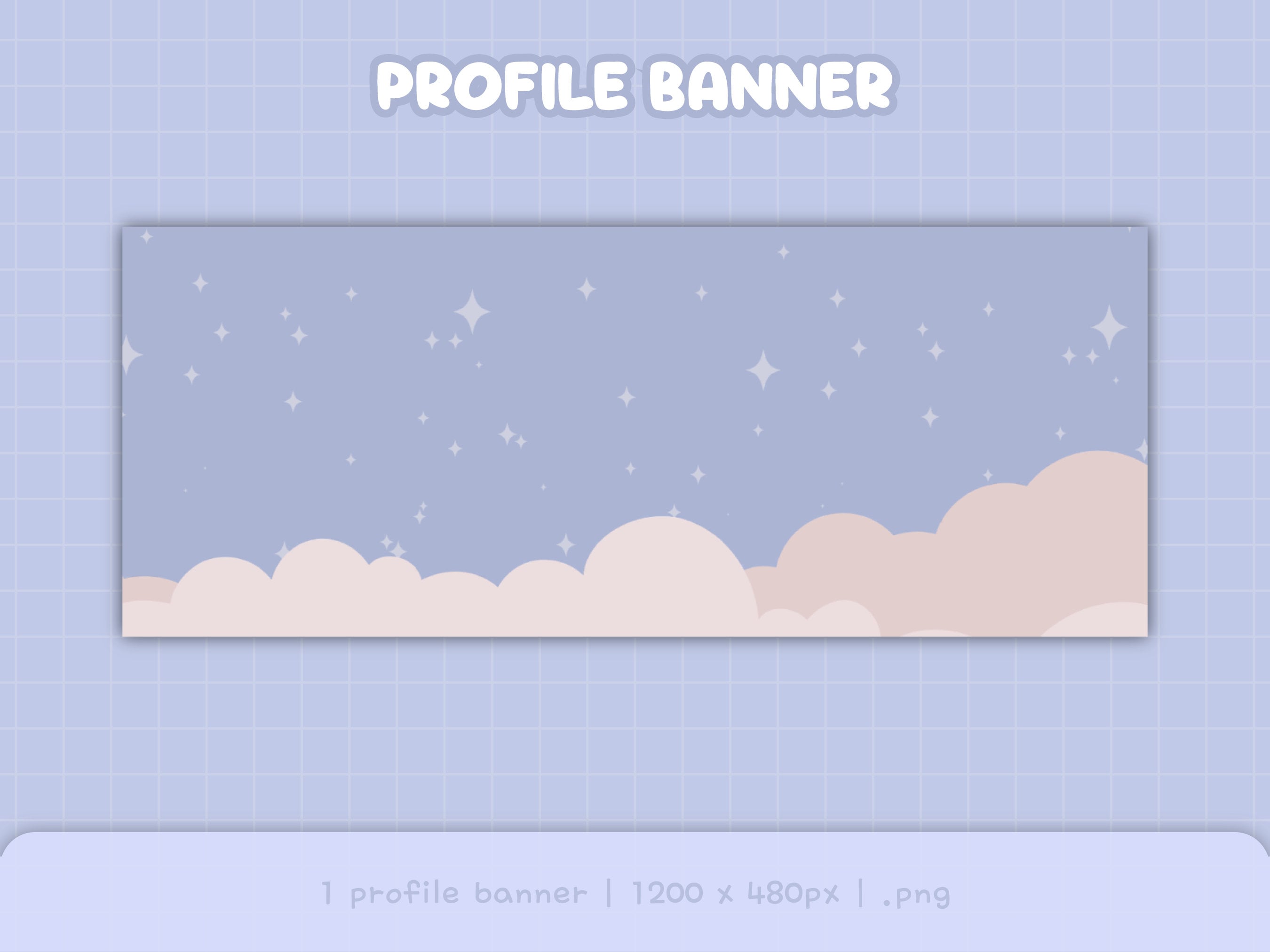 Cotton Candy Clouds Static & Animated Twitch Package / Panels Banner ...