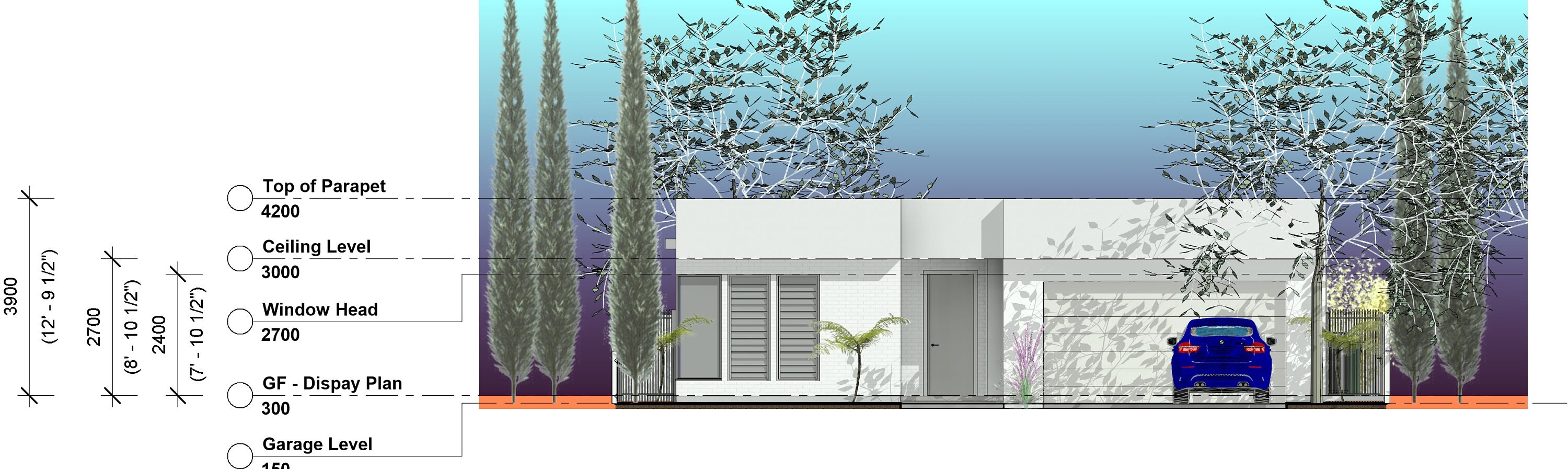 4 Bed House Design - Concept Design Plans. Dimensions in Both Imperial ...
