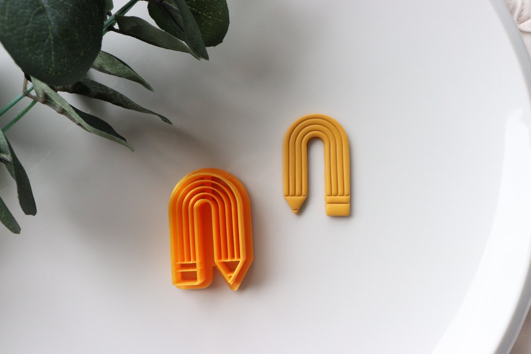 Bow Pencil, Polymer Clay Cookie Cutters, Fimo Earring Cutters. - Etsy