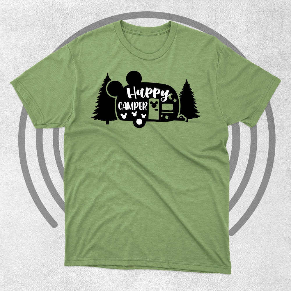 Happy Camper Minnie Mickey Svg, Camping Png, Adventure Svg, Camp Life ...