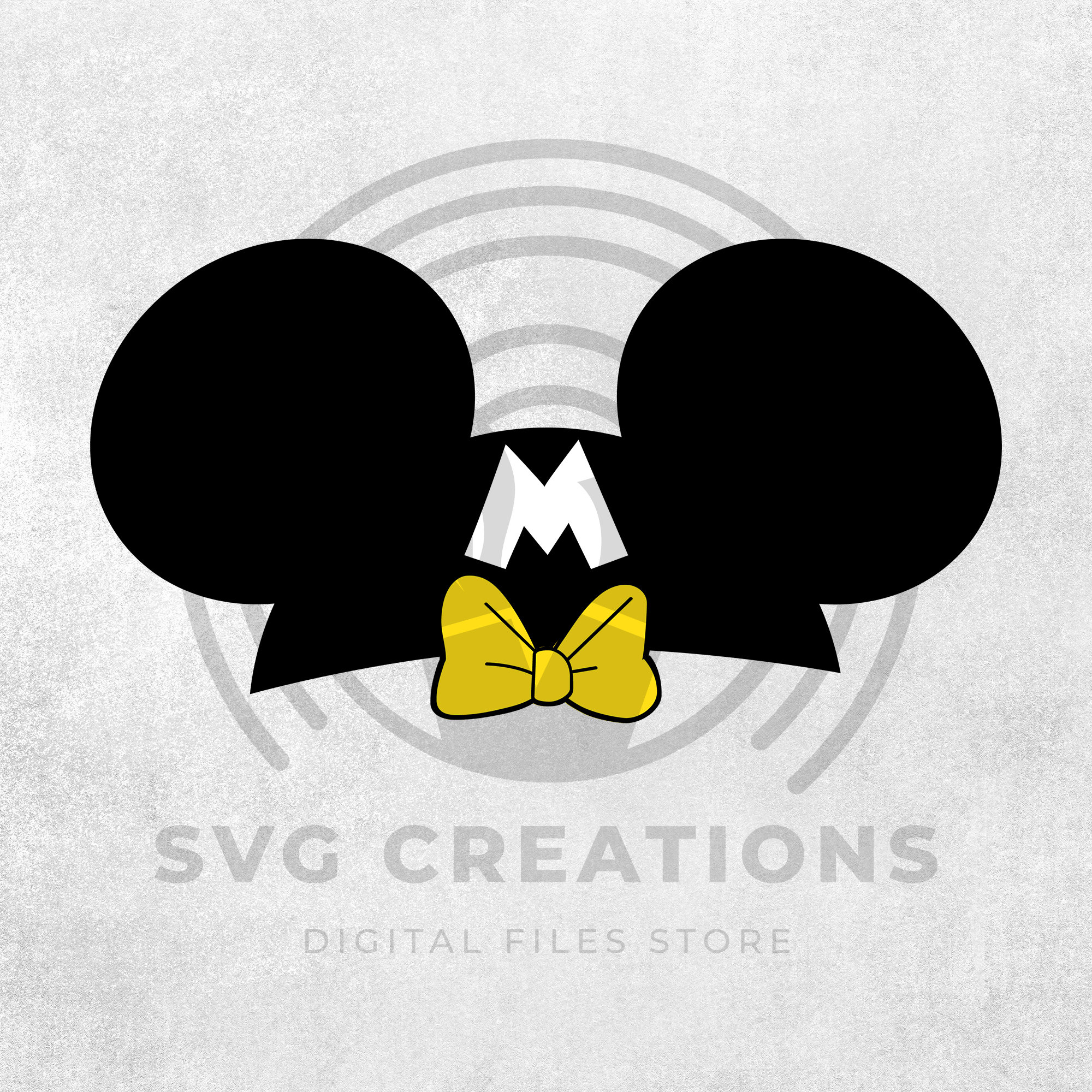 Mickey Bow Tie, Svg Png Pdf Eps Files, Line Bow Transparent Background ...
