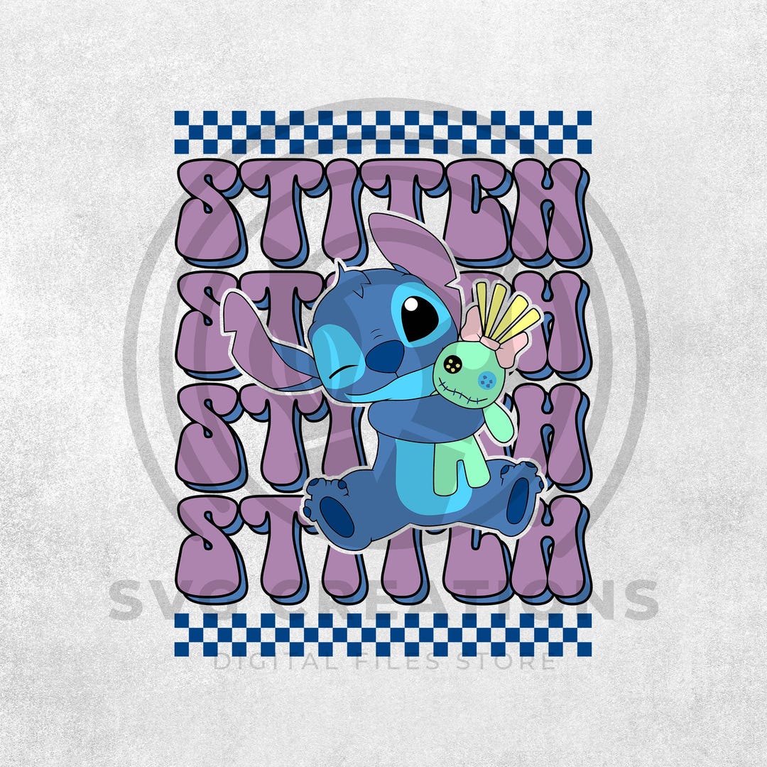 Stitch Shirt Design Png, Lilo and Stitch Png, Stitch Png, Retro Stitch ...