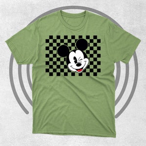 Mouse Checkered Svg, Mouse and Mickey Silhouette, Retro Friends ...