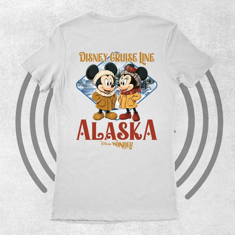 Retro Mickey Minnie Alaska Png, Cruise Line Alaska Wonder Png, Family ...