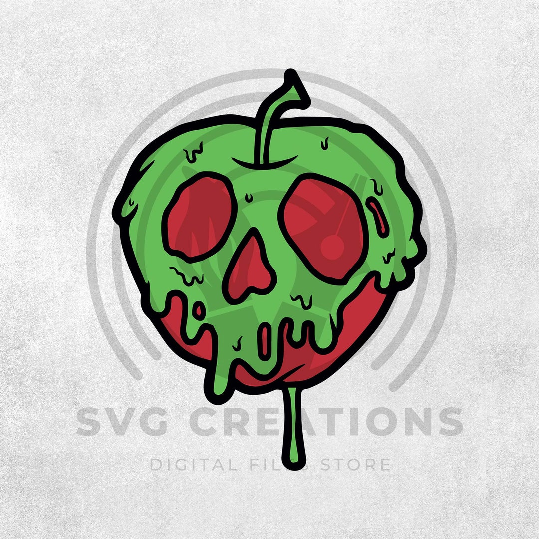 Poison Apple Svg, Evil Queen, Villain, Svg, Png, Dxf, Jpeg, Digital ...