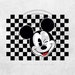 Mouse Checkered Svg, Mouse and Mickey Silhouette, Retro Friends ...