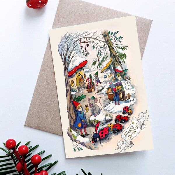 Watercolor Christmas Cards - Etsy