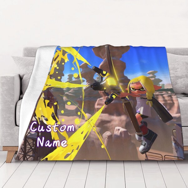 Splatoon Blanket - Etsy