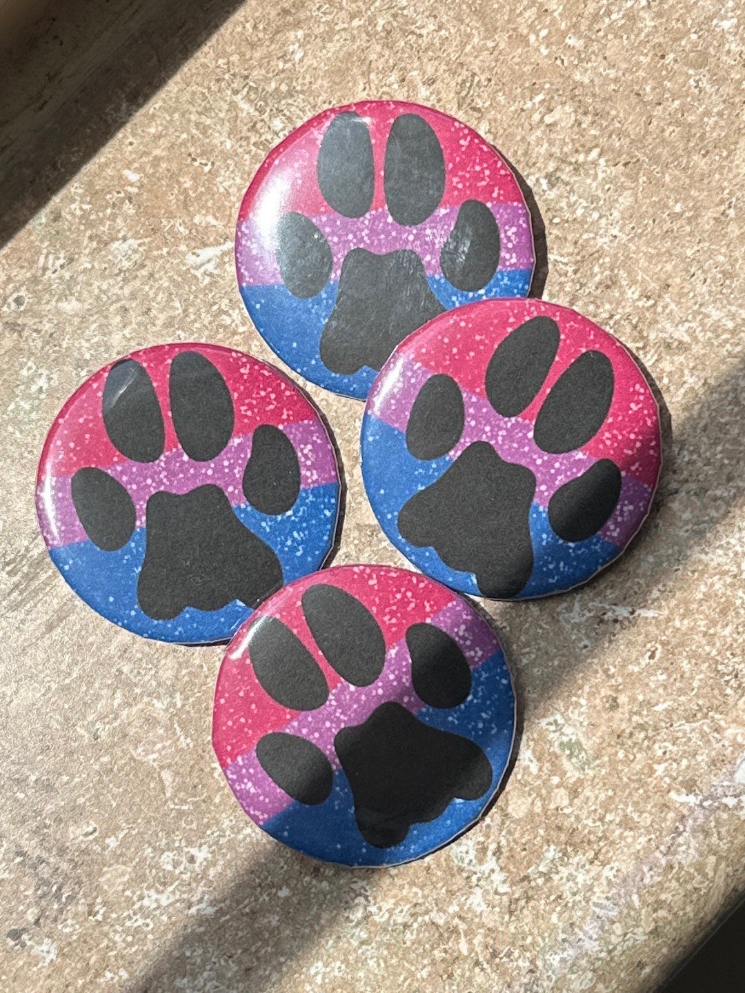 LGBT Bisexual Pride Button Furry Pride - Etsy