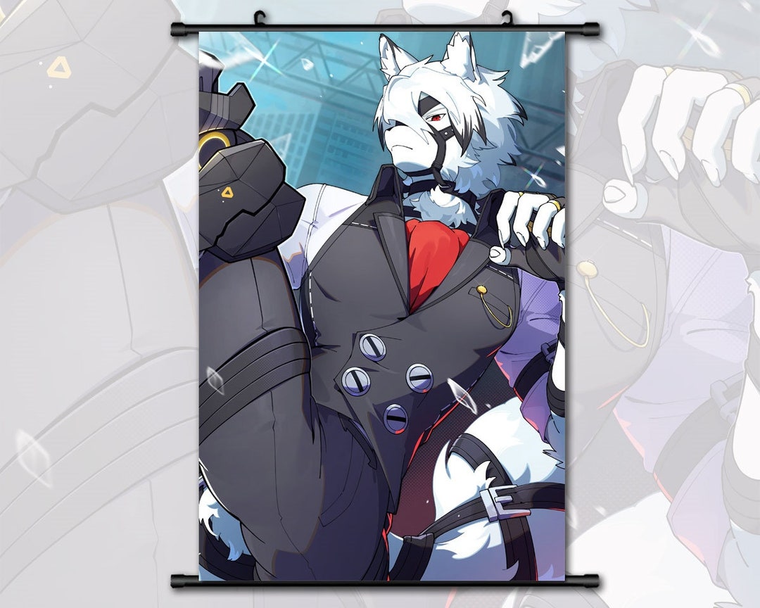 Anime Scroll Painting Zenless Zone Zero ZZZ by Lycaon Wall Art Hanging ...