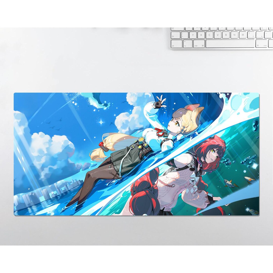 Anime RGB LED Large Mouse Pad, Zenless Zone Zero ZZZ Alice Thymefield ...