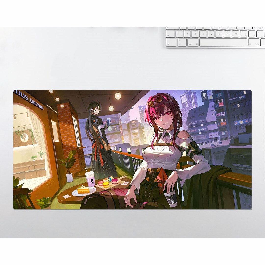Anime RGB LED Large Mouse Pad, Honkai Star Rail Blade Kafka, Desk Mat ...