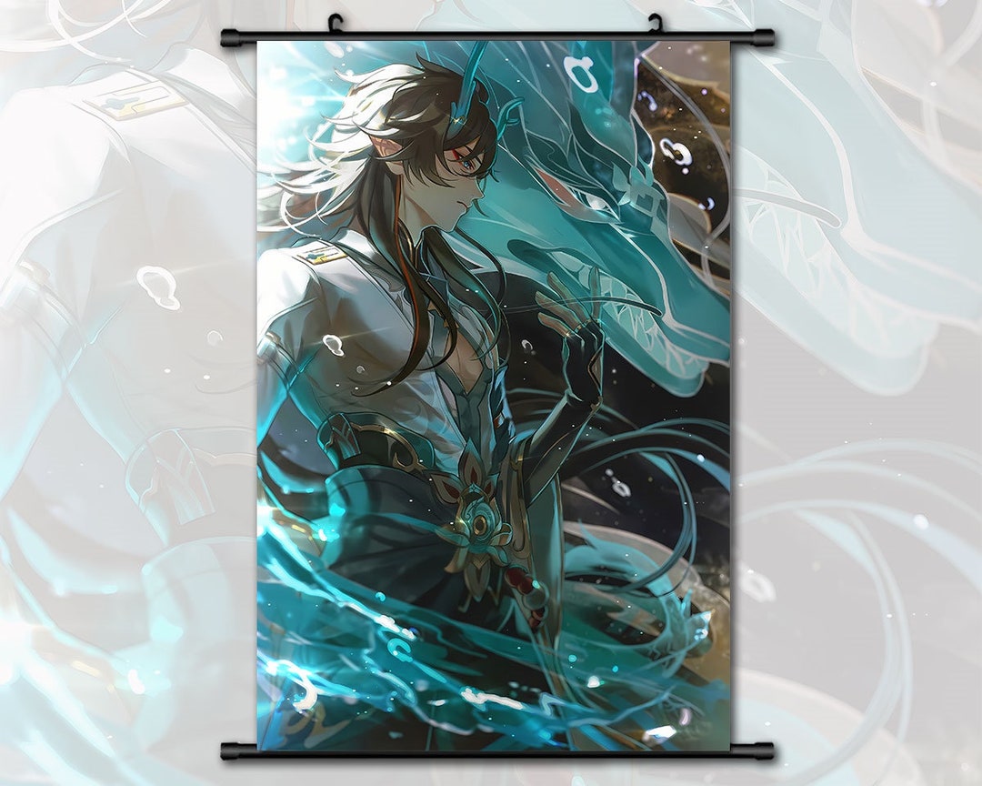 Anime Scroll Painting Honkai Star Rail Dan Heng Imbibitor Lunae Wall ...