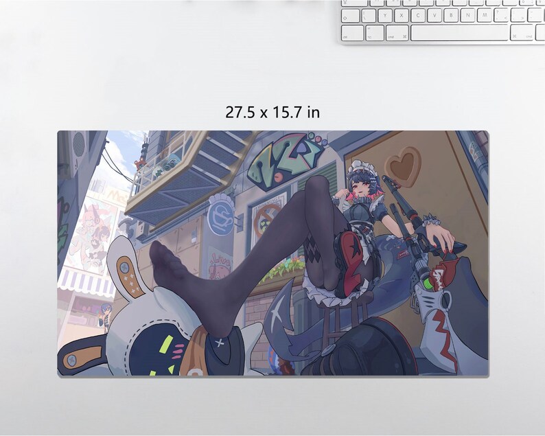 Anime RGB LED Large Mouse Pad, Zenless Zone Zero ZZZ Ellen Joe, Desk ...