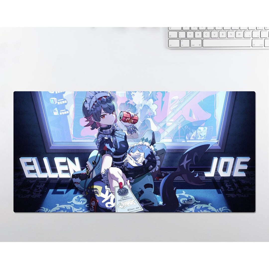 Anime RGB LED Large Mouse Pad, Zenless Zone Zero ZZZ Ellen Joe, Desk ...