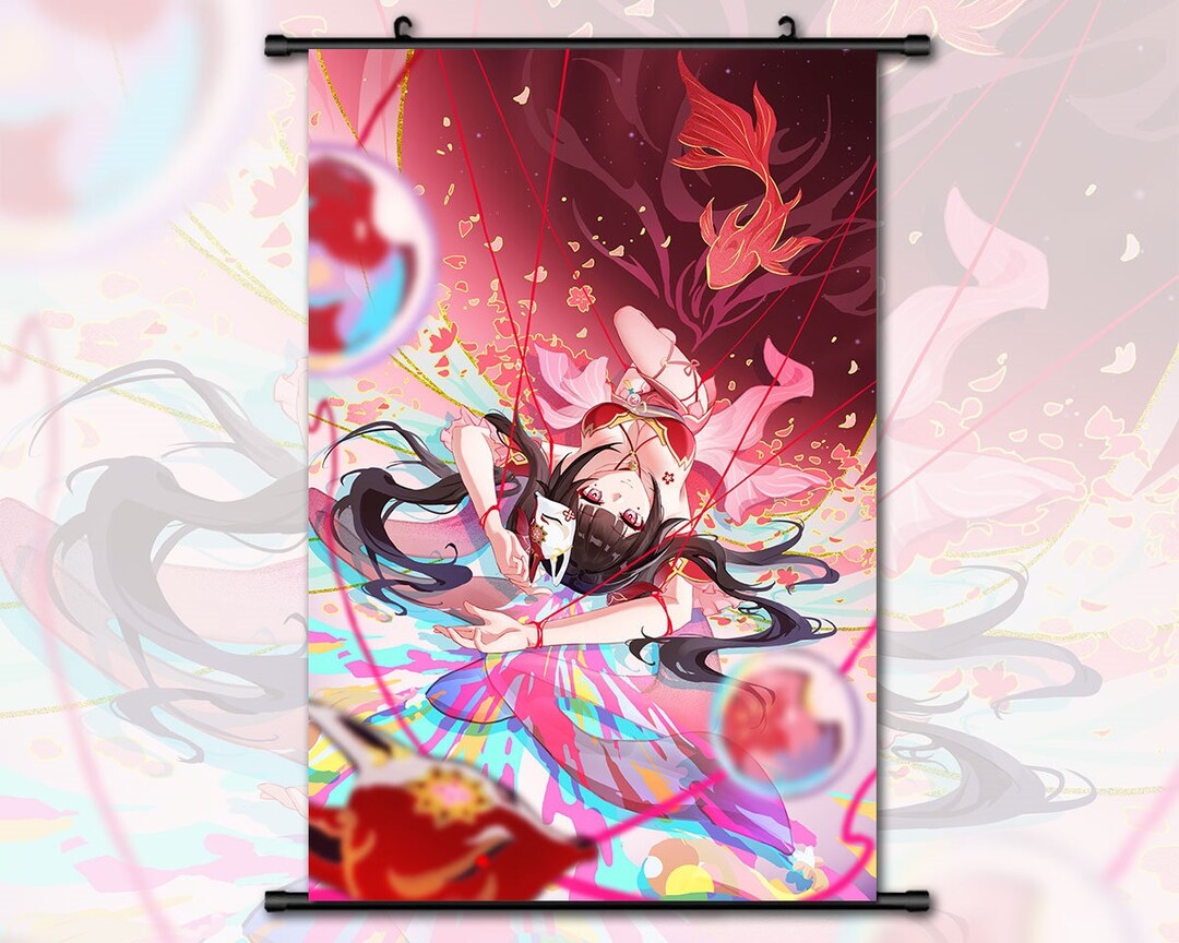 Anime Scroll Painting Honkai Star Rail Sparkle Wall Art Hanging Poster ...