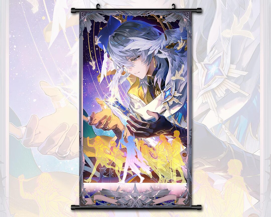 Anime Scroll Painting Honkai Star Rail Sunday Wall Art Hanging Poster ...