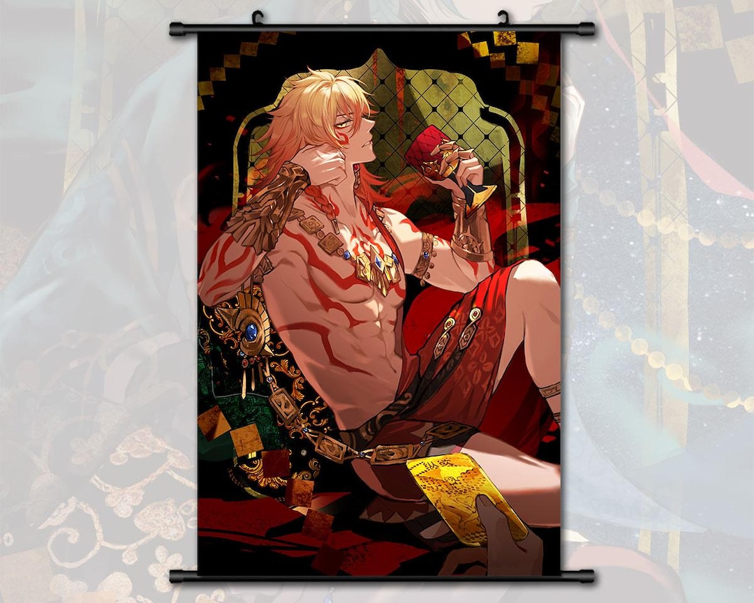 Anime Scroll Painting Honkai Star Rail Mydei Wall Art Hanging Poster ...