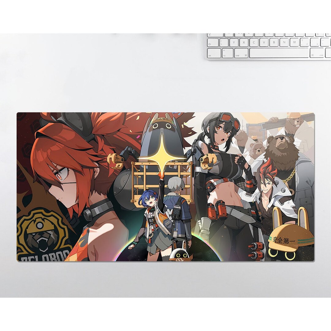 Anime RGB LED Large Mouse Pad, Zenless Zone Zero ZZZ Koleda Belobog ...