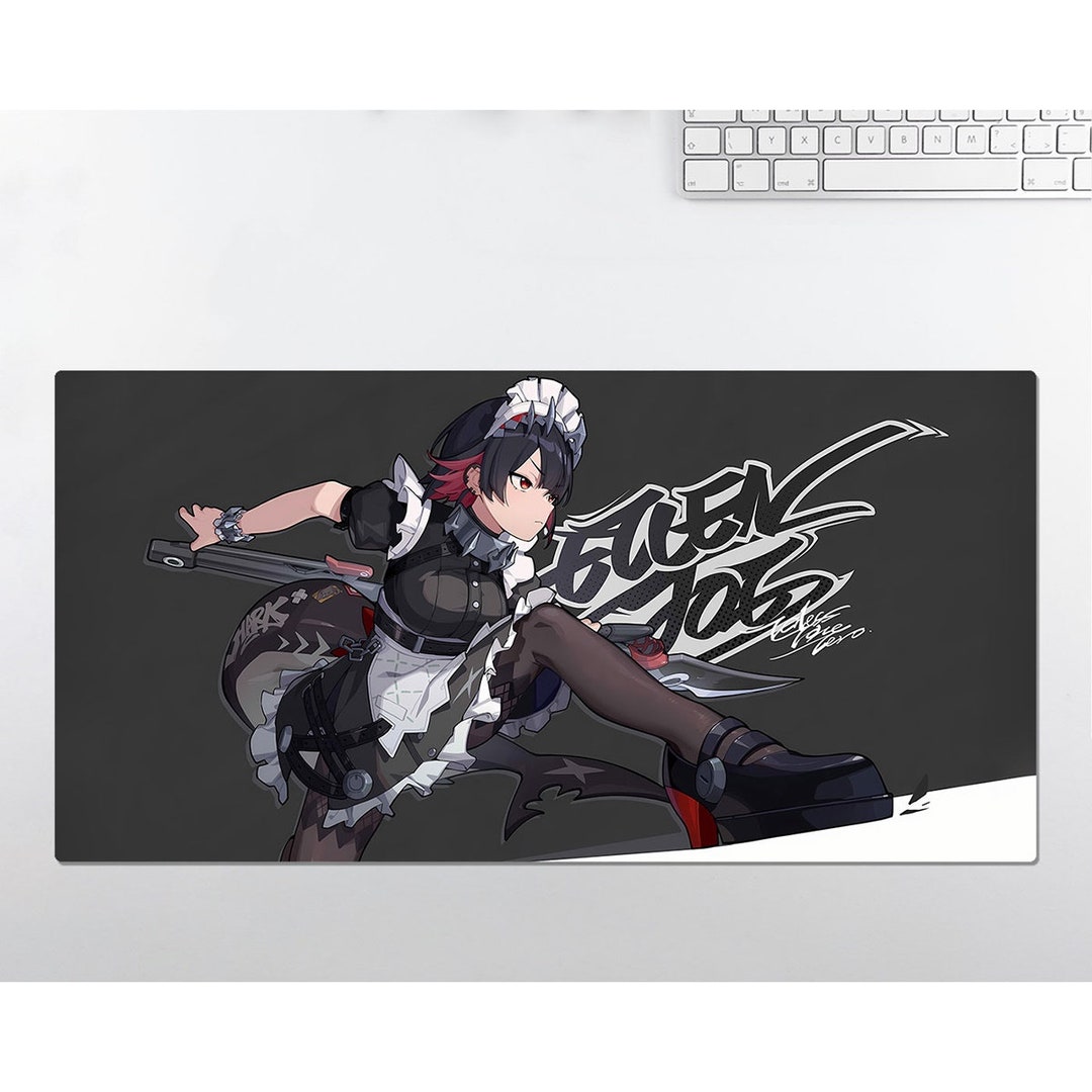Anime RGB LED Large Mouse Pad, Zenless Zone Zero ZZZ Ellen Joe, Desk ...