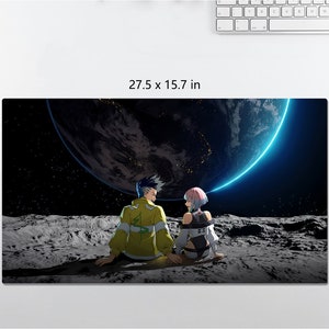 Anime RGB LED Large Mouse Pad, Cyberpunk Edgerunners Lucy, Desk Mat ...