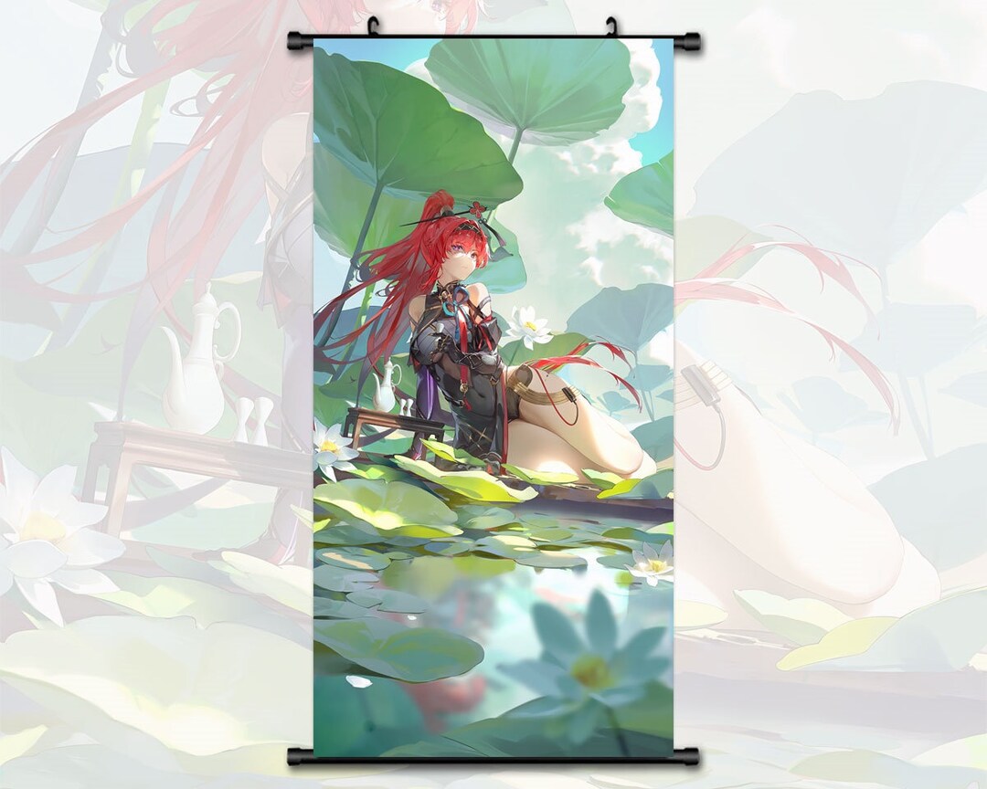 Anime Scroll Painting Wuthering Waves Yinlin Wall Art Hanging Poster ...