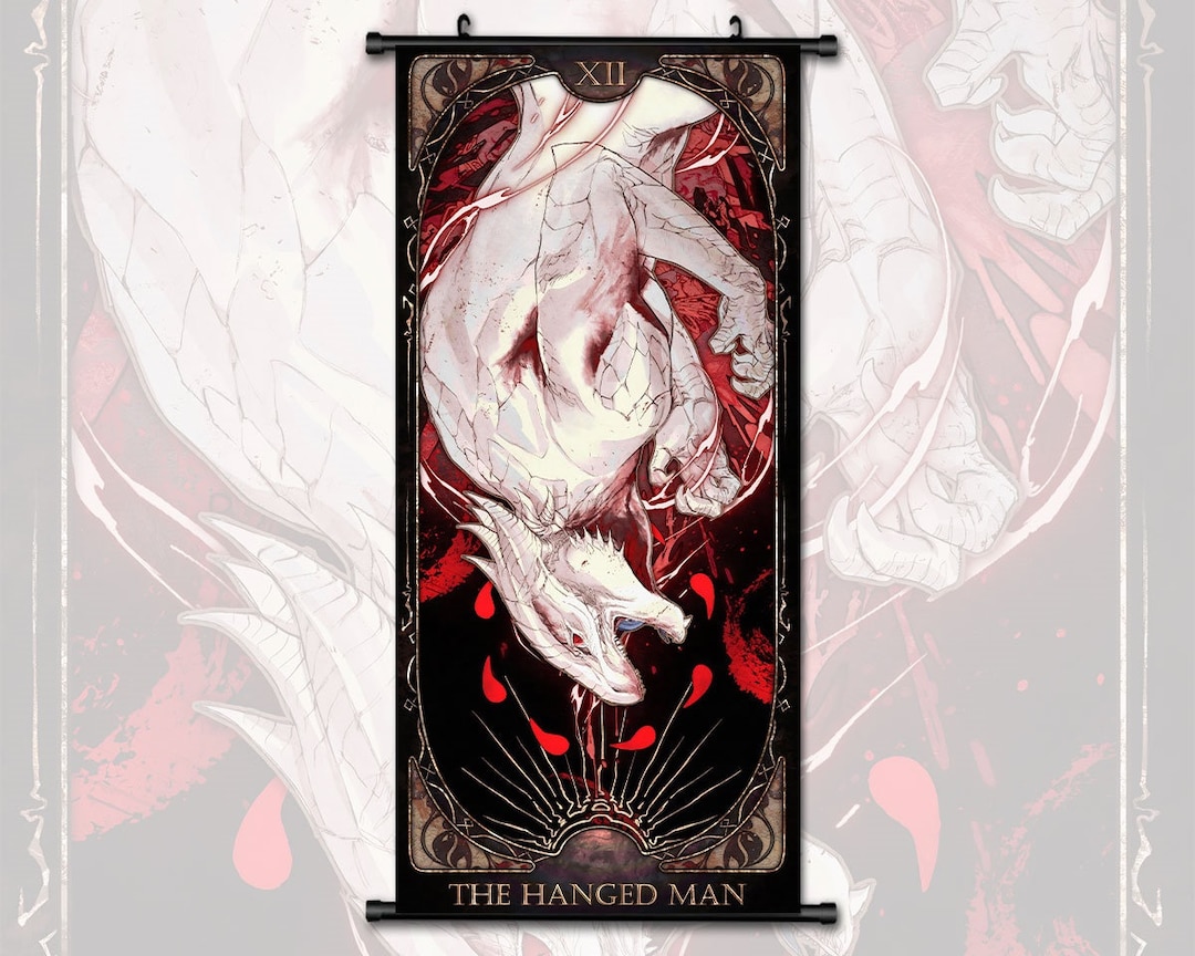 Anime Scroll Painting Baldur's Gate 3 Dark Urge Wall Art Hanging Tarot ...