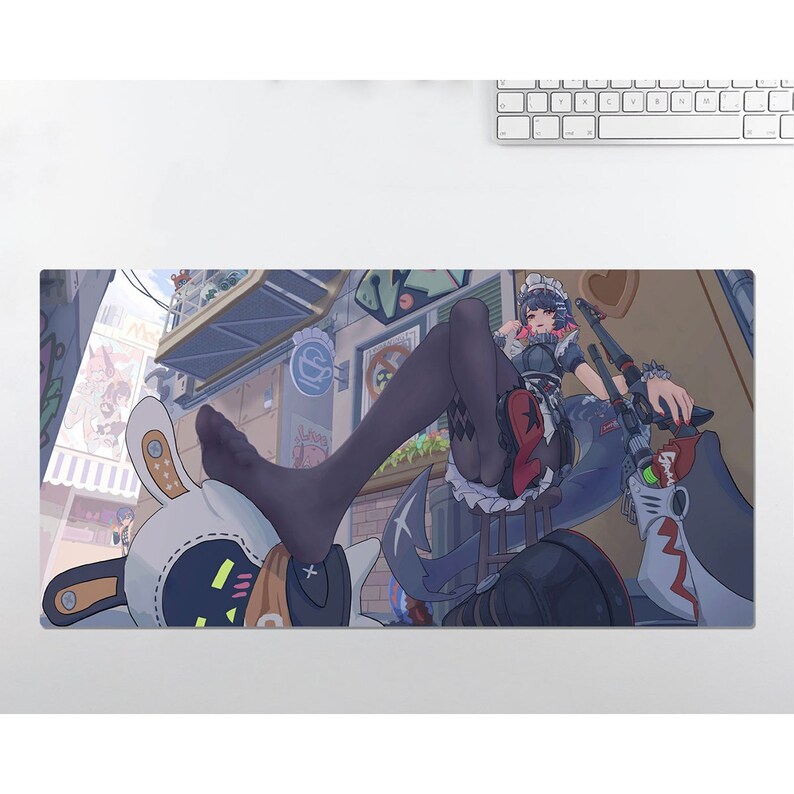 Anime RGB LED Large Mouse Pad, Zenless Zone Zero ZZZ Ellen Joe, Desk ...