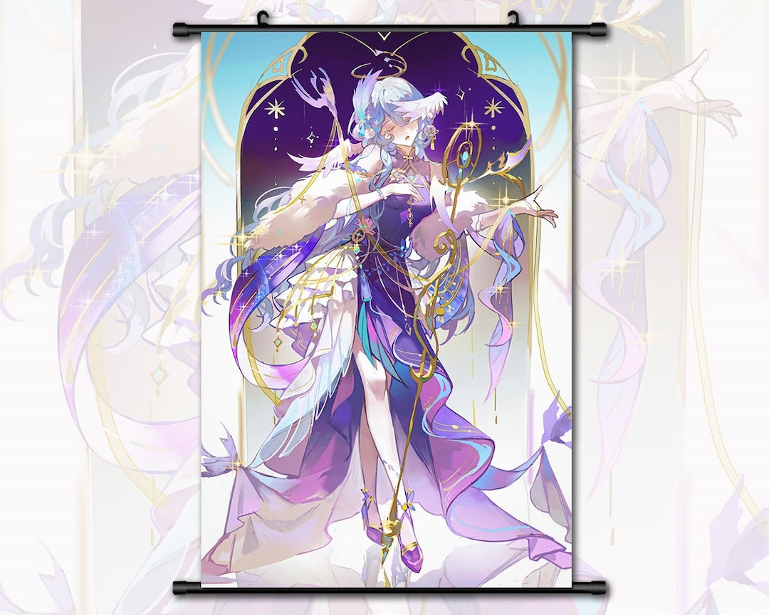 Anime Scroll Painting Honkai Star Rail Robin Wall Art Hanging Poster ...
