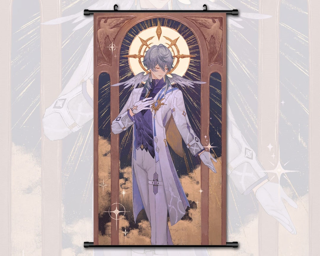 Anime Scroll Painting Honkai Star Rail Sunday Wall Art Hanging Poster ...