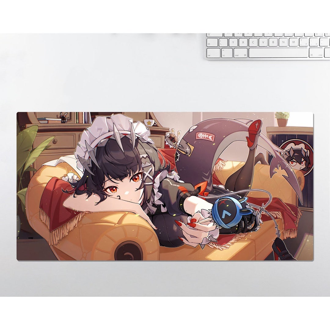 Anime RGB LED Large Mouse Pad, Zenless Zone Zero ZZZ Ellen Joe, Desk ...