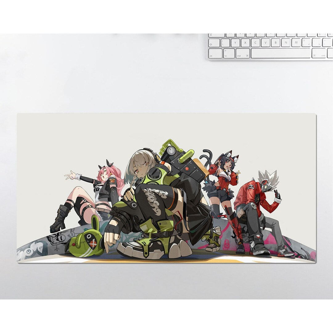 Anime RGB LED Large Mouse Pad, Zenless Zone Zero ZZZ Billy Kid Nicole ...