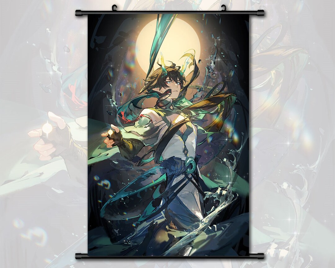 Anime Scroll Painting Honkai Star Rail Dan Heng Imbibitor Lunae Wall ...