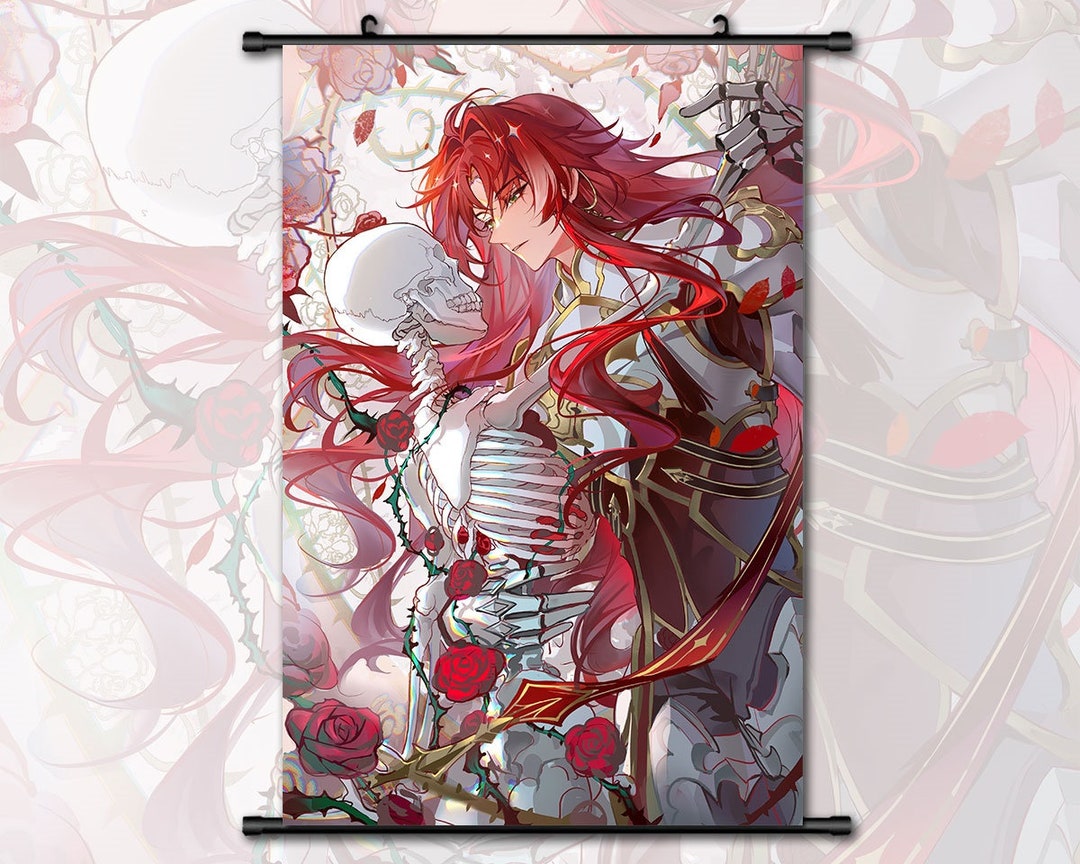 Anime Scroll Painting Honkai Star Rail Argenti Wall Art Hanging Poster ...