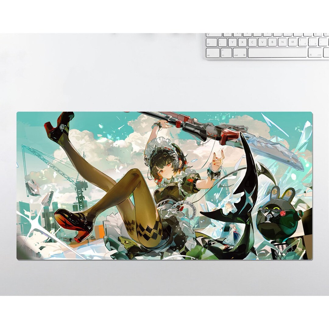 Anime RGB LED Large Mouse Pad, Zenless Zone Zero ZZZ Ellen Joe, Desk ...