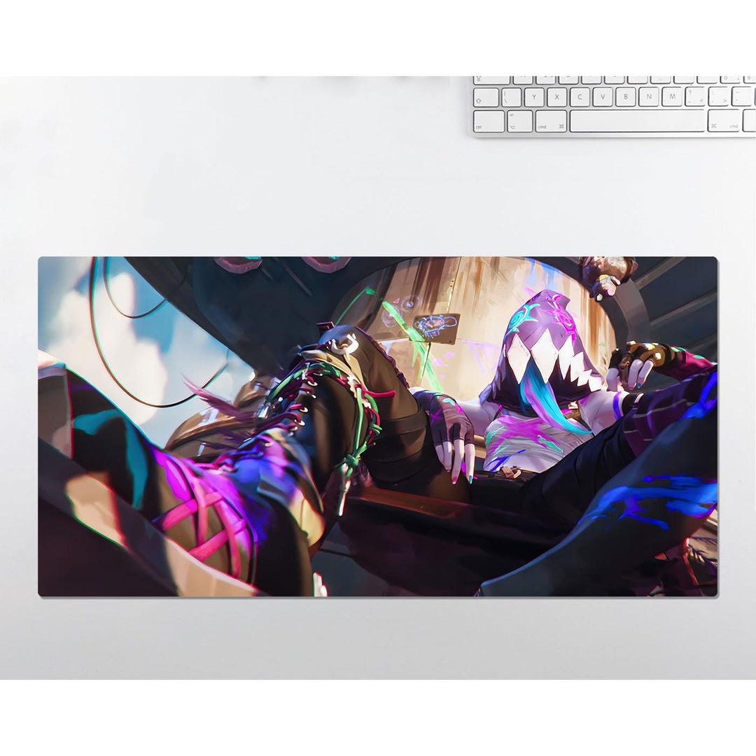 Anime RGB LED Large Mouse Pad,arcane Jinx, Desk Mat, Mousepads,gaming ...
