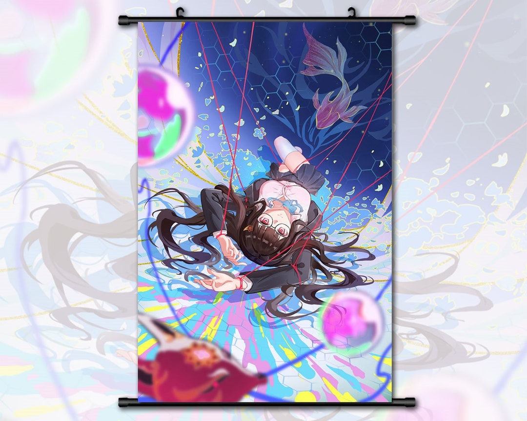 Anime Scroll Painting Honkai Star Rail Sparkle Wall Art Hanging Poster ...