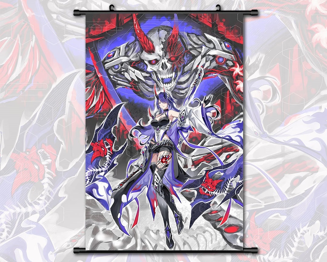 Anime Scroll Painting Honkai Star Rail Acheron Wall Art Hanging Poster ...