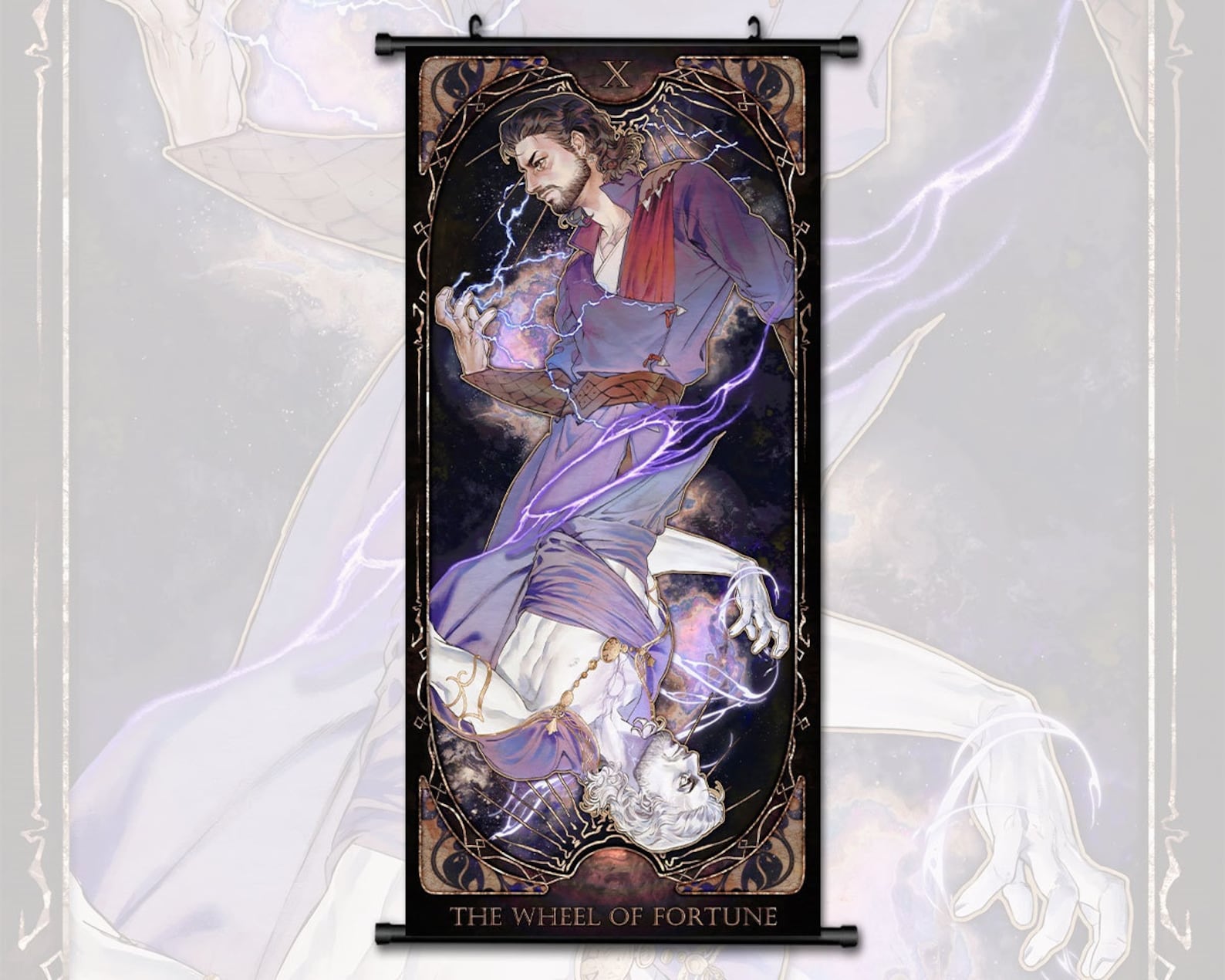 Anime Scroll Painting Baldur's Gate 3 Gale Wall Art Hanging Tarot ...