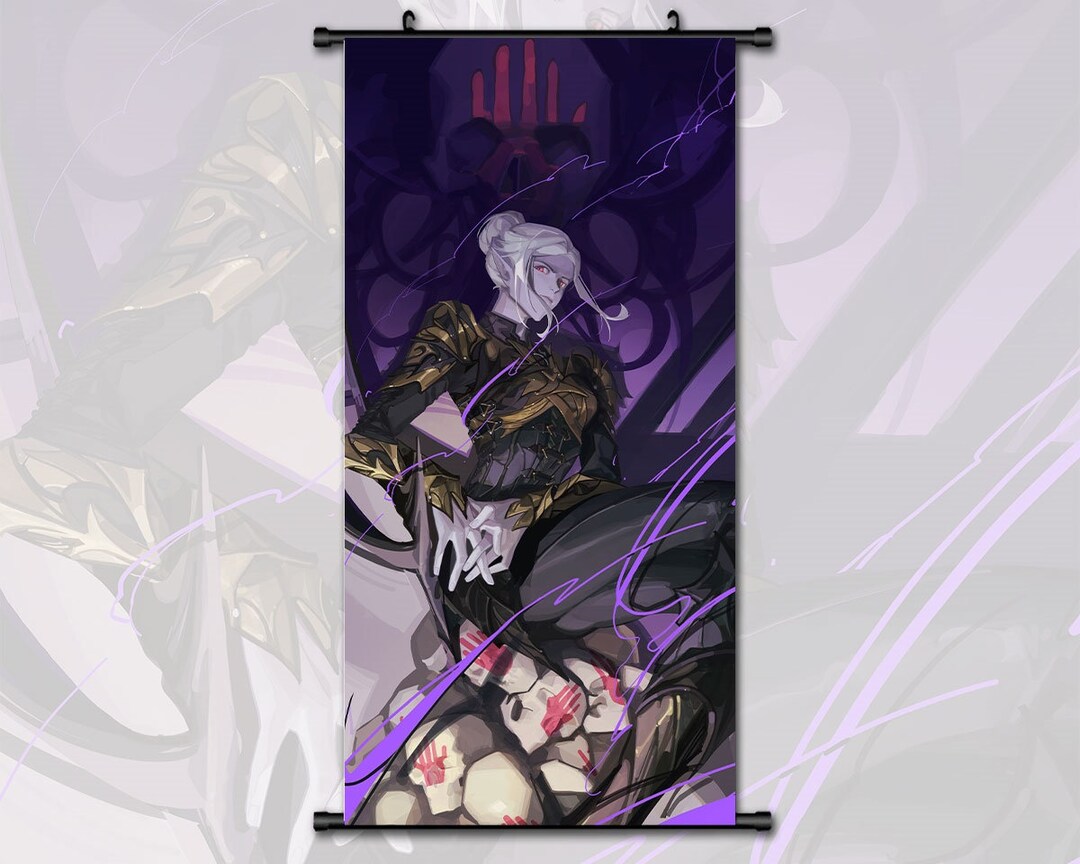 Anime Scroll Painting Baldur's Gate 3 Minthara Wall Art Hanging Poster ...