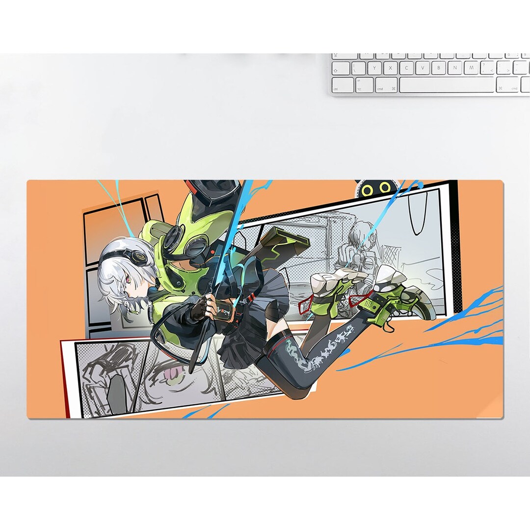 Anime RGB LED Large Mouse Pad, Zenless Zone Zero ZZZ Anby Demara, Desk ...