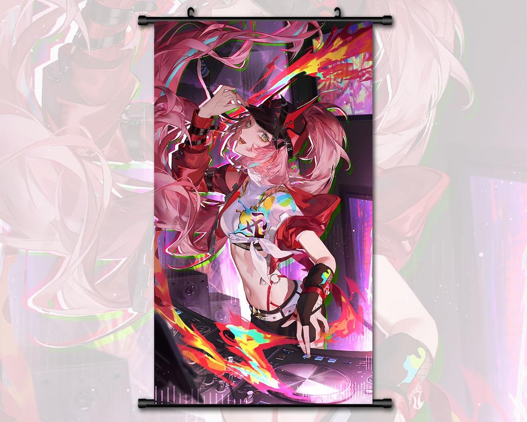 Anime Scroll Painting Honkai Star Rail Rappa Wall Art Hanging Poster ...