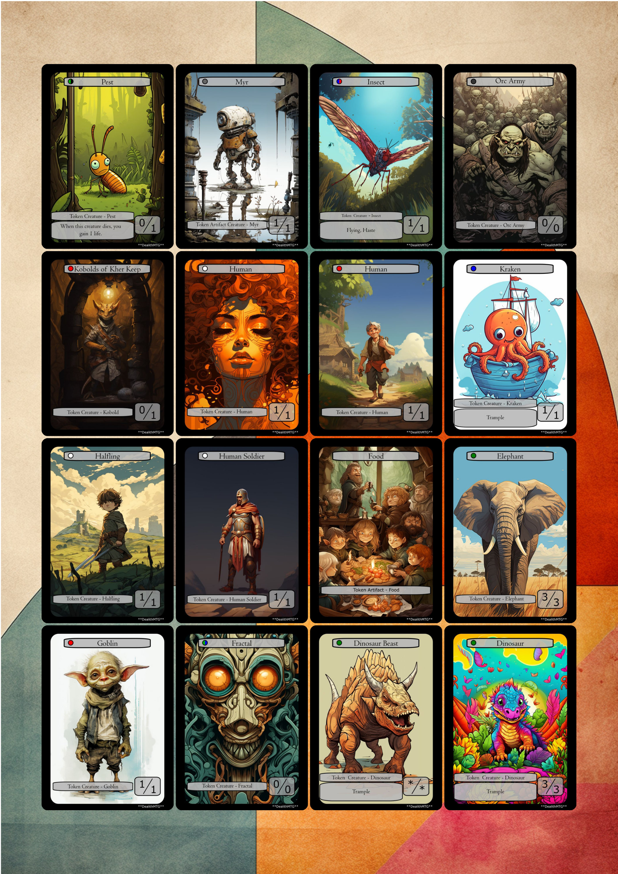 Full Art Tokens - Etsy