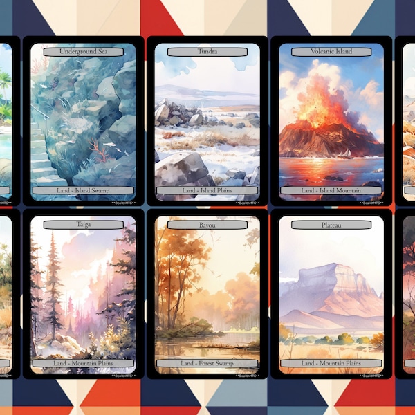 Mtg Proxy Dual Lands - Etsy