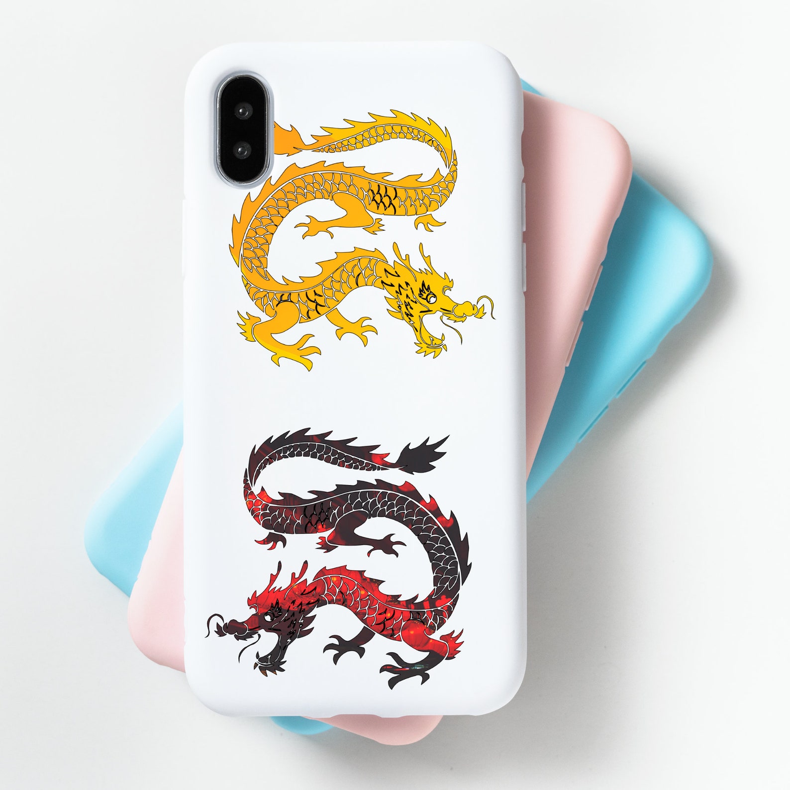 Dragon Canva Frame Template, Customizable Canva Dragon Frames, Canva ...