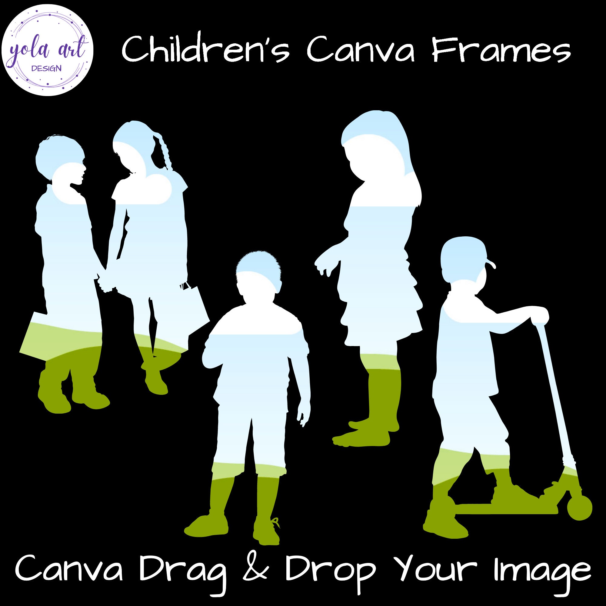 Canva Frame Template Customizable Canva Children's - Etsy