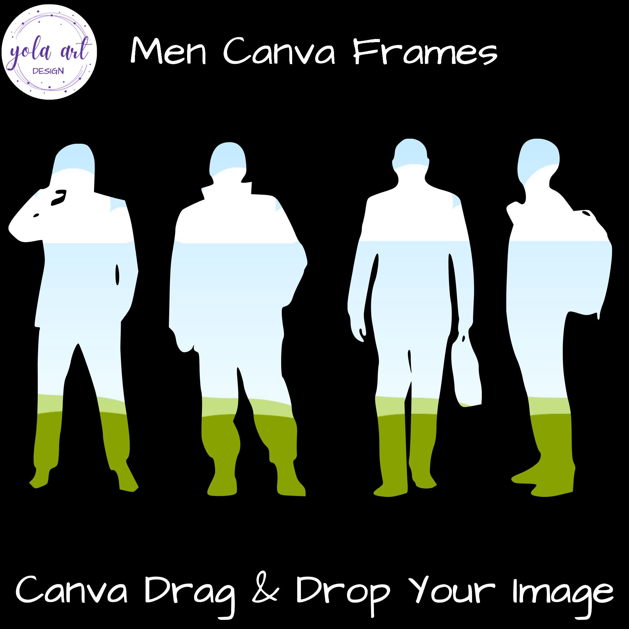 Canva Frame Template, Customizable Canva Men's Frames, Canva Templates ...