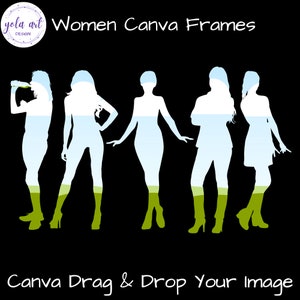 Canva Frame Template, Customizable Canva Women's Frames, Canva ...